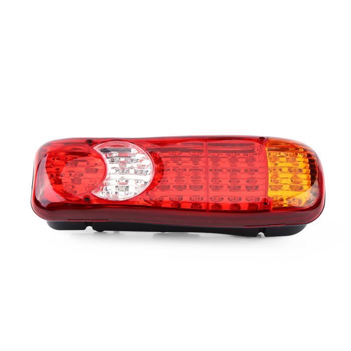 Feu arrière/2 pièces 12V 46 LEDs feux arrière feu stop feu stop clignotant pour voiture camion ...