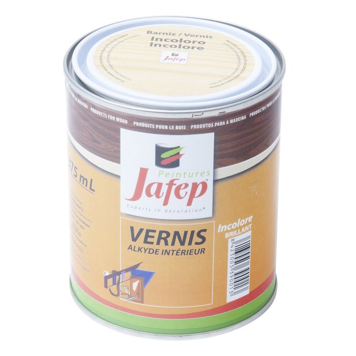 Vernis - JAFEP - Incolore - Brillant - 375 ml - Intérieur - Bois ...