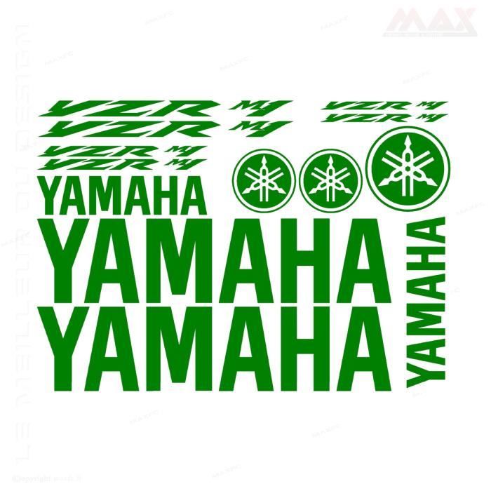 13 stickers YZR M1 – VERT BOUTEILLE – YAMAHA sticker YZR M1 1000 ...