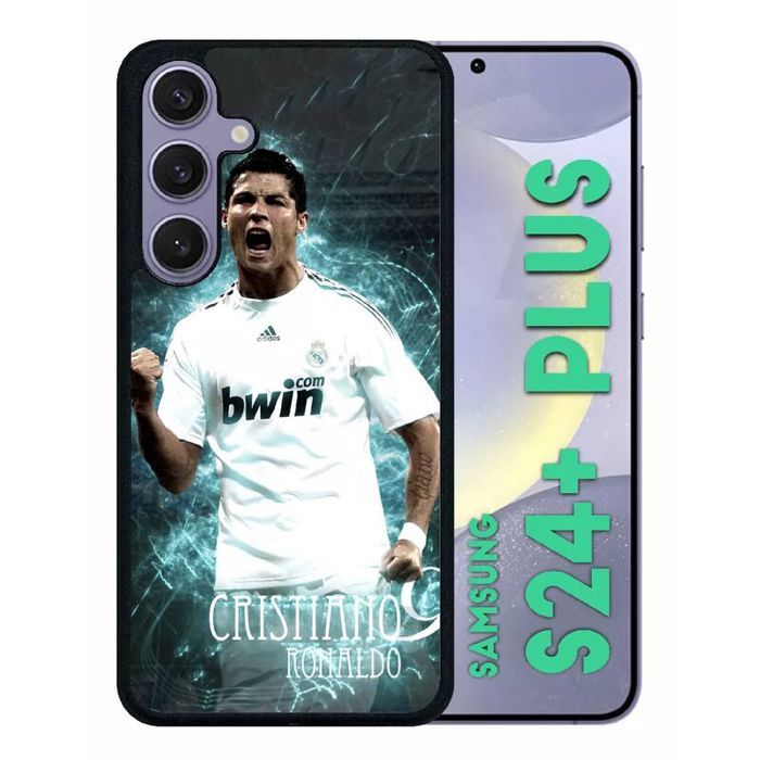 Coque pour galaxy s24+ - cr7 cristiano ronaldo real madrid - silicone - noir - Cdiscount Téléphonie