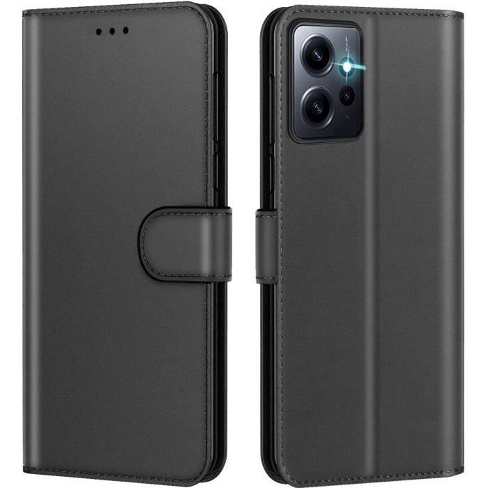Coque Xiaomi Redmi Note 12 4G, Pochette Etui Housse Cuir à Clapet avec ...