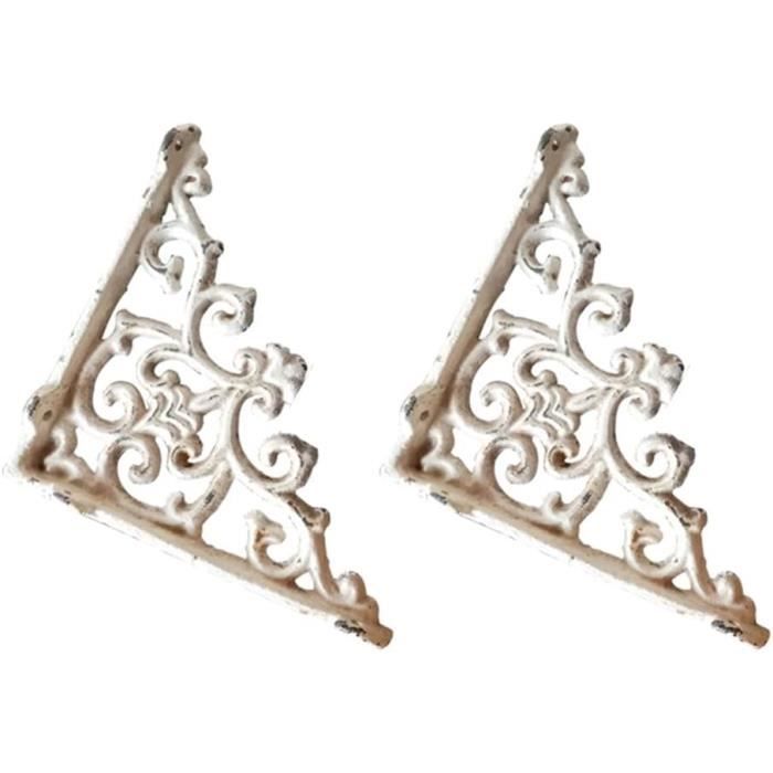 RTYUIO Equerre Etagere Murale,Antique Support pour Étagère, Supports D ...