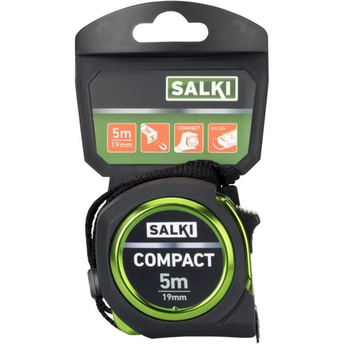 SALKI | Flexomètre |Mètre Ruban de 5 mètres de long avec revêtement en ...