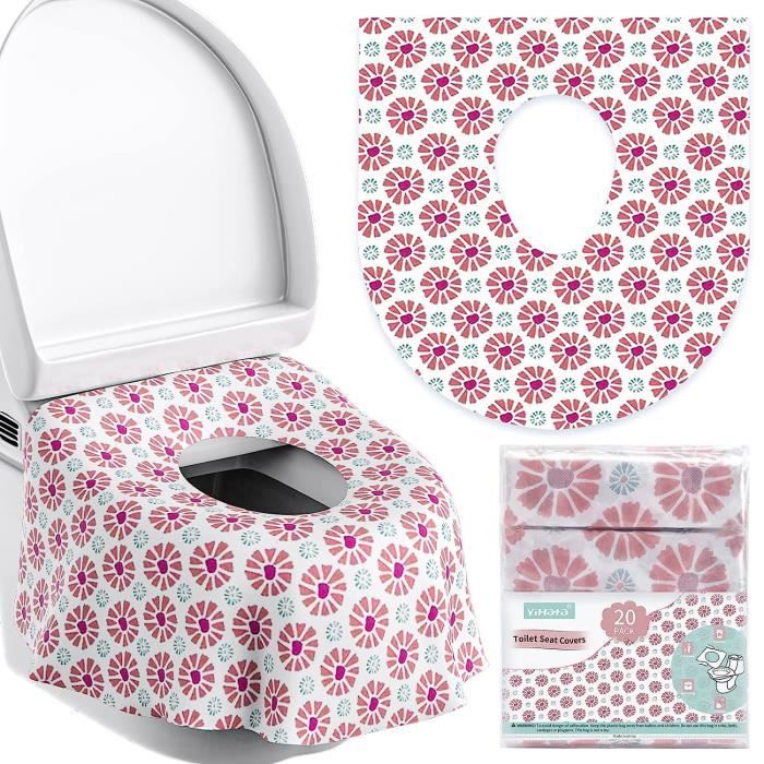 20 Pièces Protege Toilette Jetable Siège De Toilette Jetables Pour ...