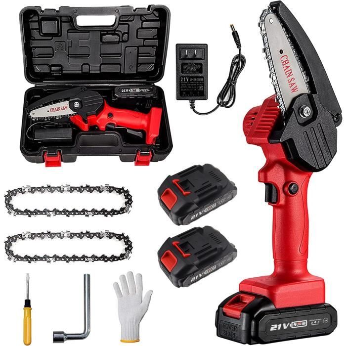 Mini Tronçonneuse Électrique Portable De 10,2 Cm, Mini Sécateur À ...