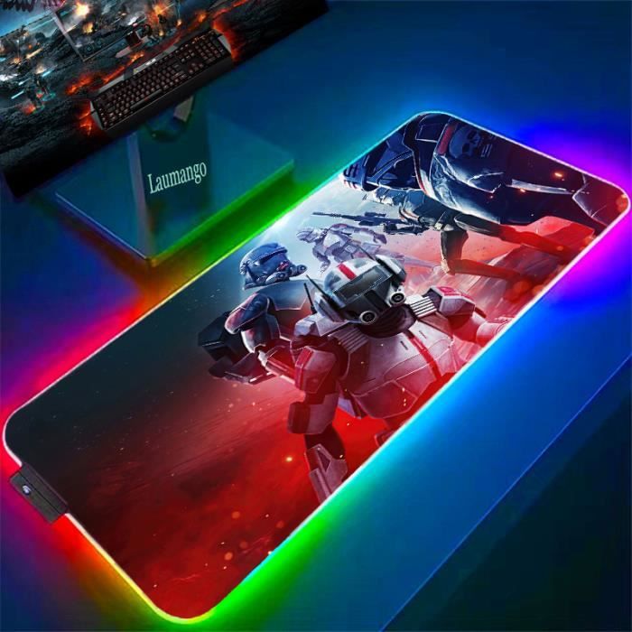 Gamer clavier tapis de souris avec Rgb Stars Wars Gaming Led tapis de ...