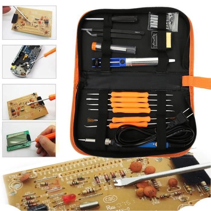 Kit de fer à souder à température réglable portable FER A SOUDER KIT 60W Station de Soudage ...