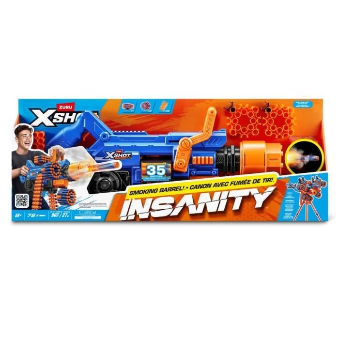Lanceur de fléchettes - XSHOT - Smoking Barrel - Canon rotatif - Effet ...