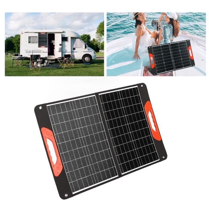 Panneau solaire portatif Panneau solaire portable pliable 60W 18V boîtier de panneau solaire en ...