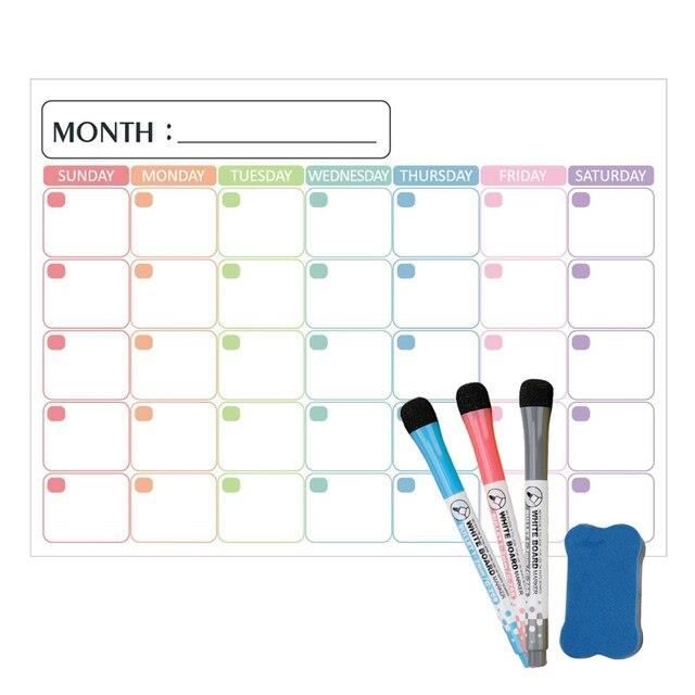 Tableau blanc,Style43-3Pen1Eraser--Planificateur Hebdomadaire ...