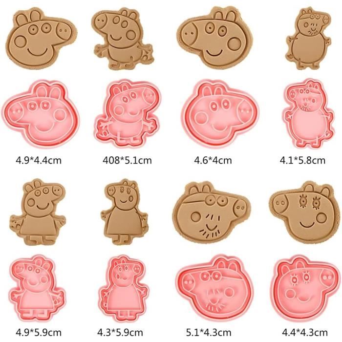 Emporte Pièce Pig, 8Pcs Moule Biscuit, Decoupoir Patisserie, Tampon Biscuit Animaux, Moule ...
