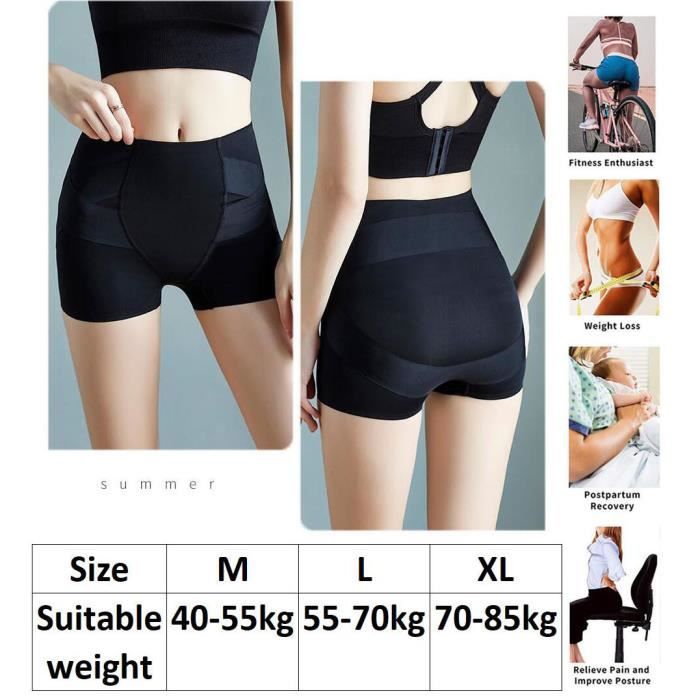 Culotte Sculptante Femme - Noir - Taille M - Ventre Plat et Remonte ...