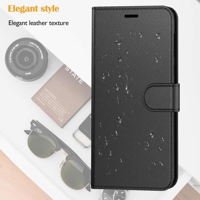 Coque Xiaomi Redmi Note 12 4G, Pochette Etui Housse Cuir à Clapet avec ...