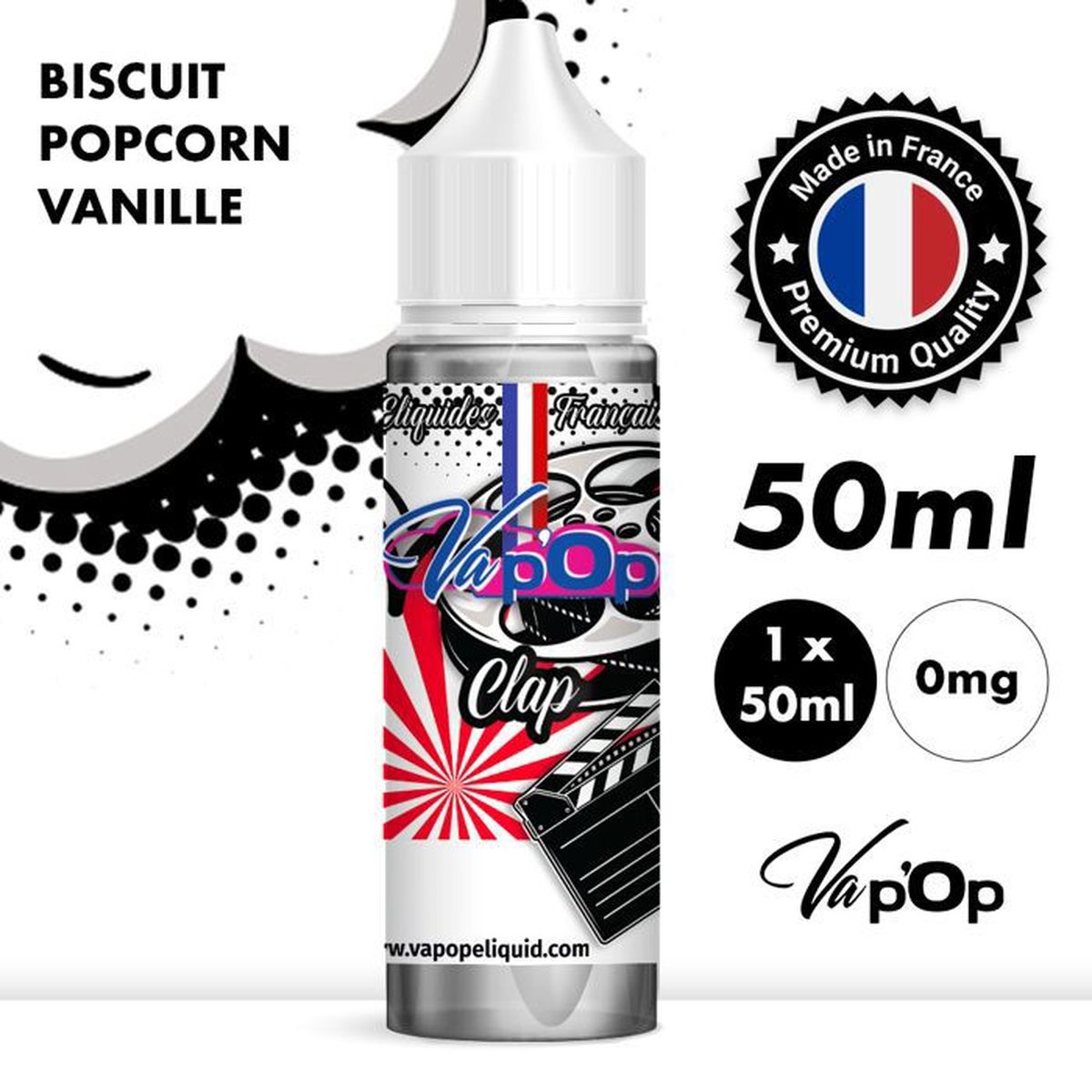 E liquide Cigarette électronique - POPCORN BISCUIT VANILLE - 50MPGV ...