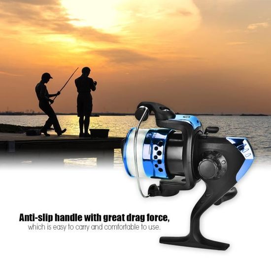 Roue de pêche en rotation Spinning Fishing Reel Grip Metal Spool Micro ...