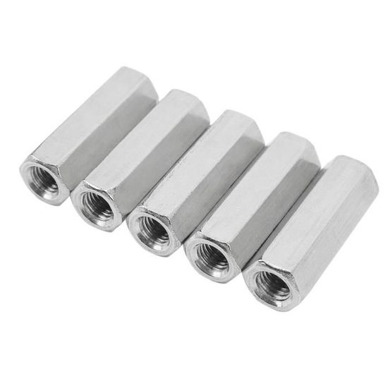 Ecrou d'accouplement hexagonal SALALIS - M12x1.75 L60mm - Lot de 5 ...