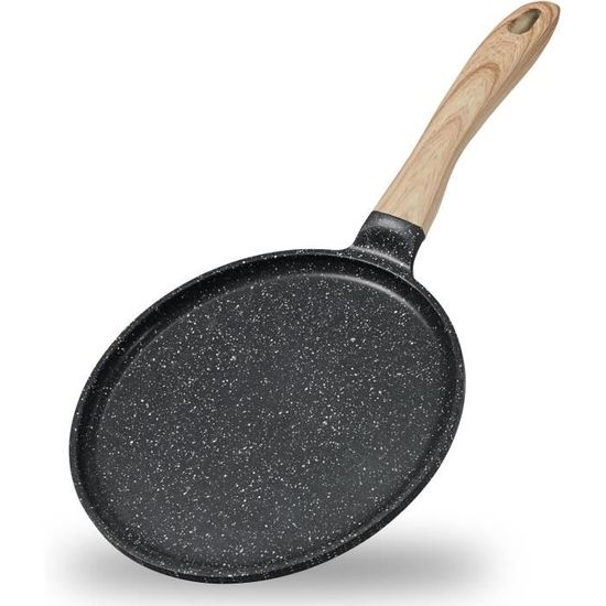 Poêle À Crêpes 24 Cm Crêpière Avec Revêtement Antiadhésif Fonte ...