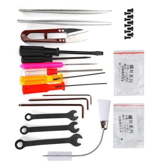 TMISHION Machine-outil de surjeteuse Pince à épiler droite/courbée clés ...