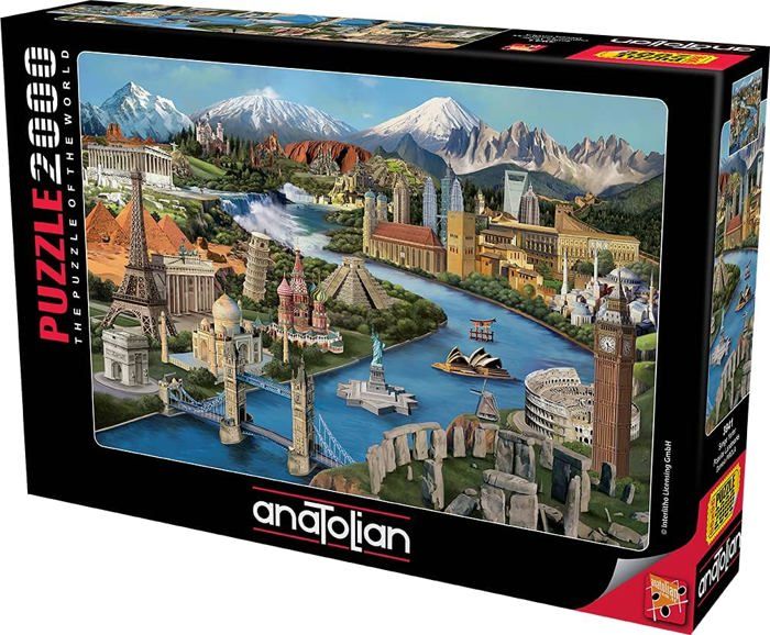 Les monuments célèbres - Puzzle 2000 pièces.[Z5001] - Cdiscount Jeux ...
