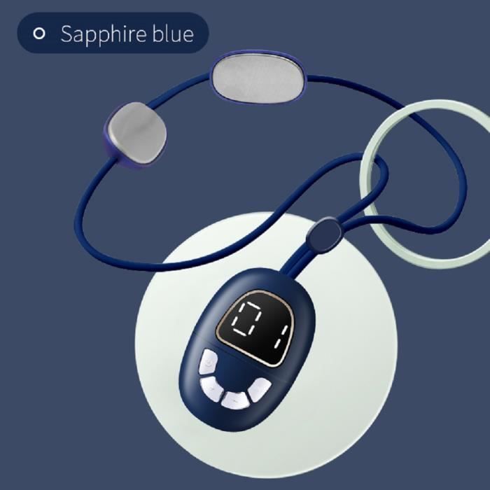 Bleu saphir-Collier De Massage Intelligent Ems Pour Le Cou Et La ...