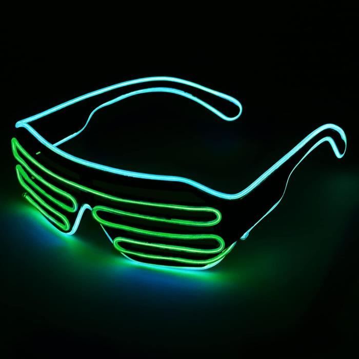 Lunettes Led Avec 3 Modes Flash, Cyberpunk Lunettes Lumineuses À Led ...