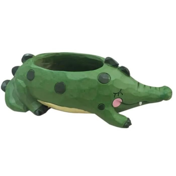 Crocodile - Pot de plantes en résine pour baleines Crocodile | Pot de ...