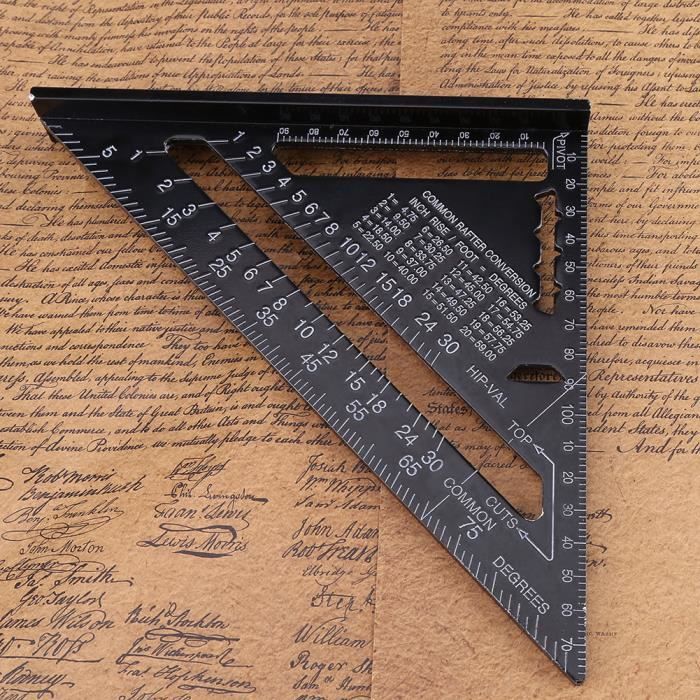 Équerre Charpentier Règle Triangle en Alliage d'aluminium avec ...