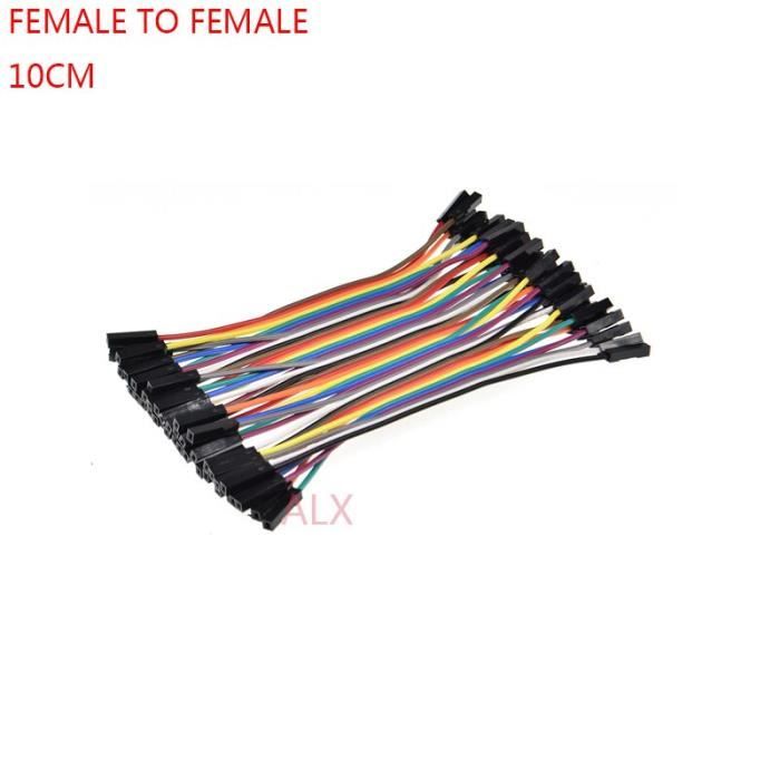 Câble-fil,câble connecteur 40 broches, mâle-femelle, pour PCB ARDUINO ...