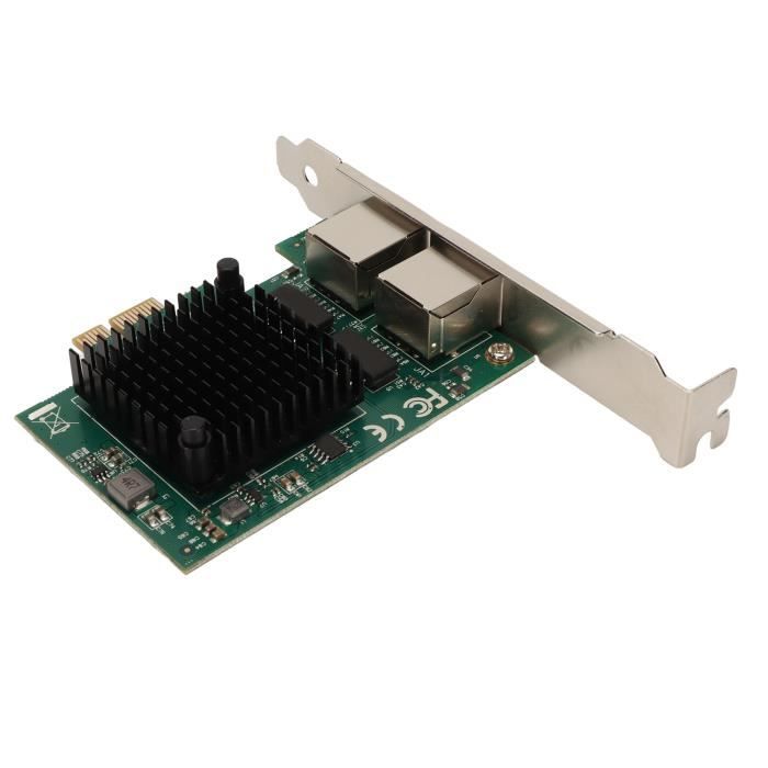 Carte Réseau PCIe - DIOCHE - Double Port Gigabit RJ45 - 10/100/1000 ...