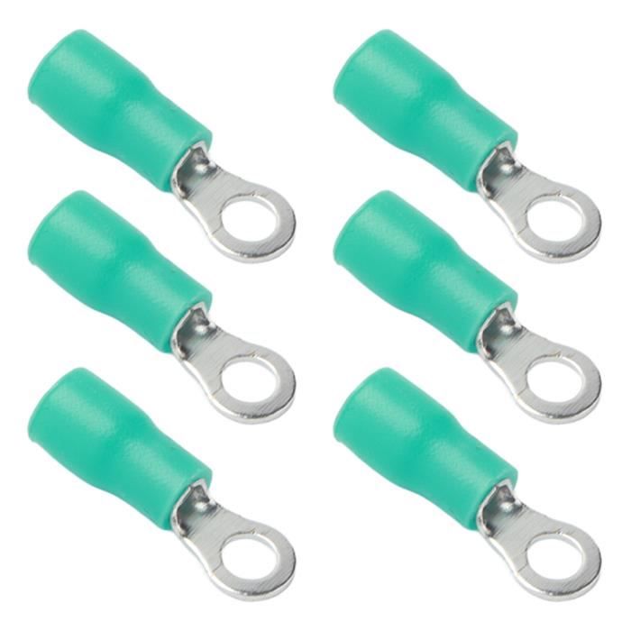 EJ.life Connecteur de borne à sertir de fil 100 pièces pré-isolées à sertir à anneau connecteur ...