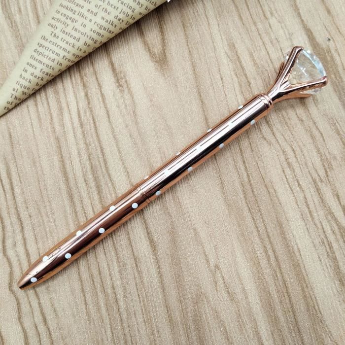 Stylos à bille en cristal Stylo à bille Fashion Girl Grands stylos à ...