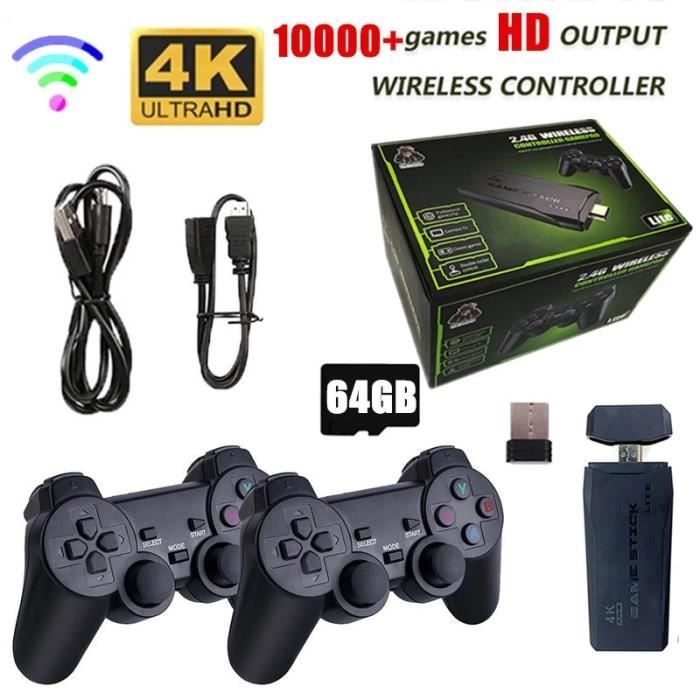 Console de jeu vidéo rétro - Double manette sans fil 2.4G - 4K HD ...