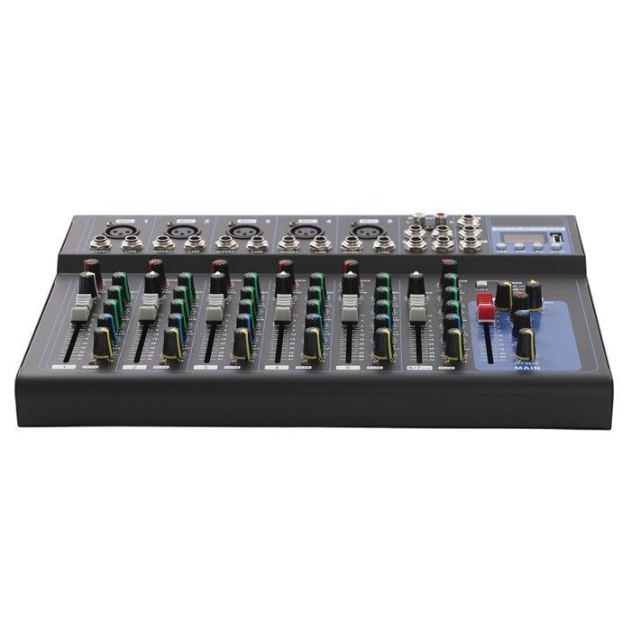 Table de mixage audio à 7 canaux, console de son m/USB DJ Sound Console ...