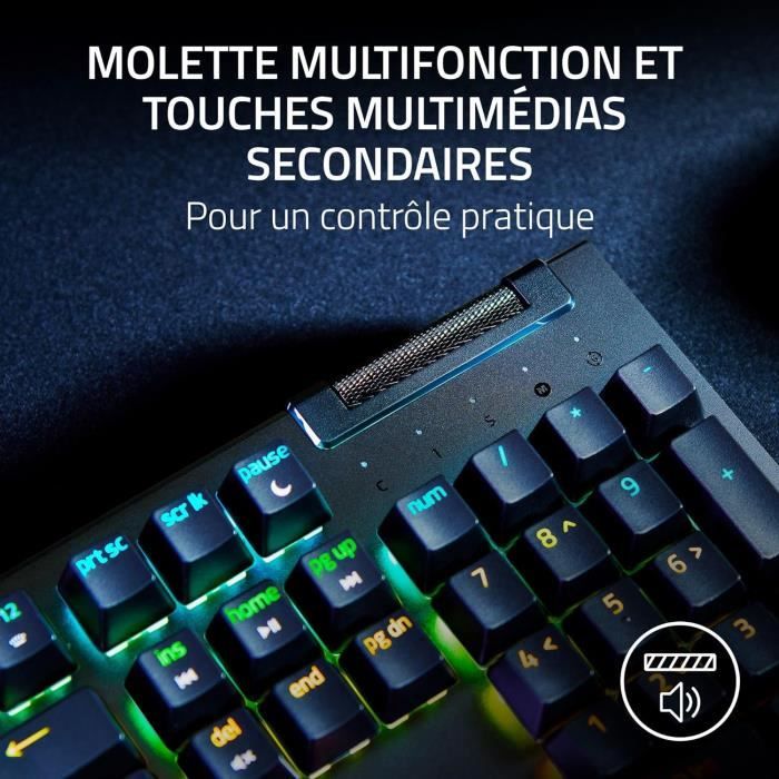 Clavier gaming mécanique - RAZER - BlackWidow V4 X - Switches Verts ...