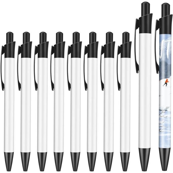 Lot De 10 Stylos À Sublimation Avec Film Rétractable, Stylo De ...