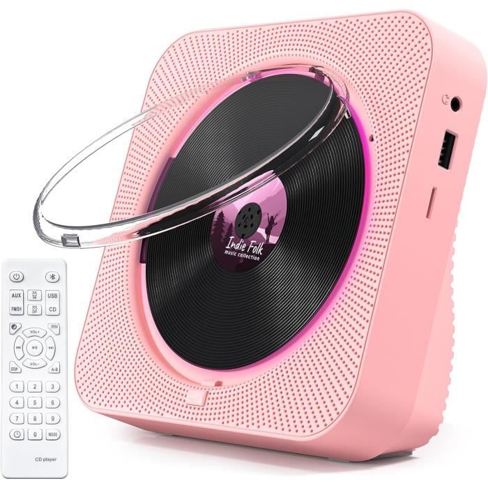KOVCDVI Lecteur CD Bluetooth 5.1 Lecteur CD de Bureau avec 5W Double ...