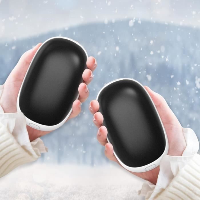 Chauffe-Mains Rechargeable TRAHOO - Chauffe Main Electrique Noir ...