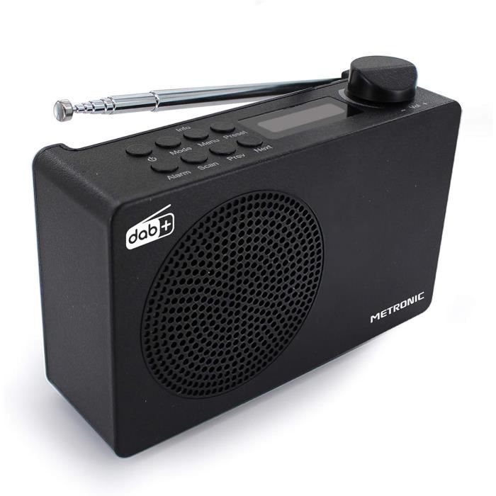 477231 Radio Numérique Dab+ Et Fm Rds Avec Sortie Casque, Double Alarme ...