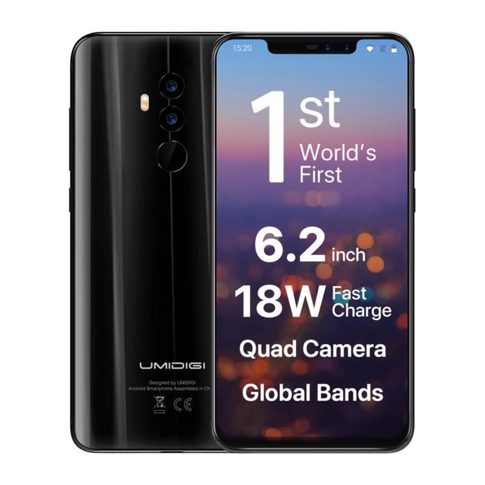 UMIDIGI Z2 Téléphone mobile Netcom complet 6 + 64 Go MTK6763 8 cœurs ...
