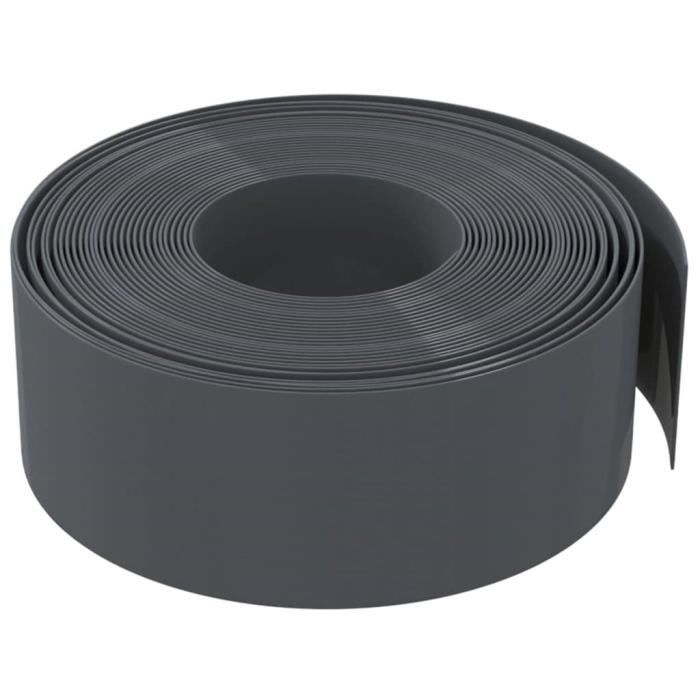 Bordure de jardin Gris 10 m 20 cm polyéthylène YESMAEFR - Cdiscount Jardin