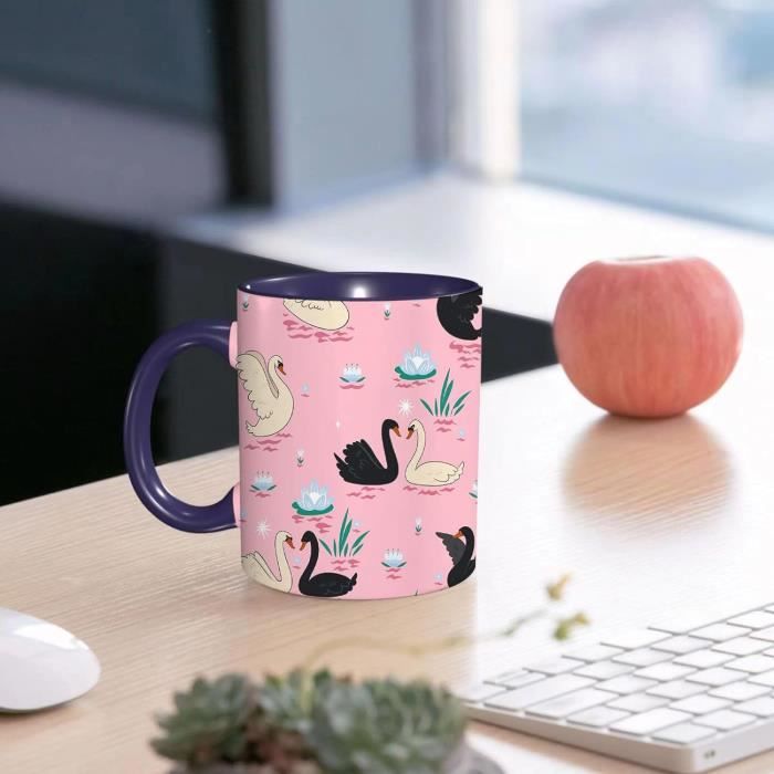 Mug Porcelaine Fine Oie Noire Et Blanche |Mug Humour Pour Collègue ...