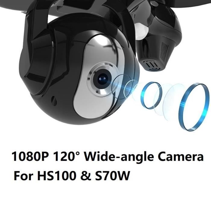 Caméra Drone Wi-Fi grand angle 1080P Full HD ajustable à 90 ° réglable ...
