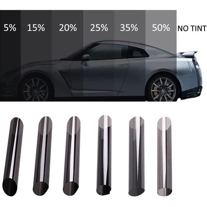 76Cm X 3M 50% Vlt Film De Teinte De Vitre Voiture Film De Fenêtre Film Teinté Autocollant Verre ...