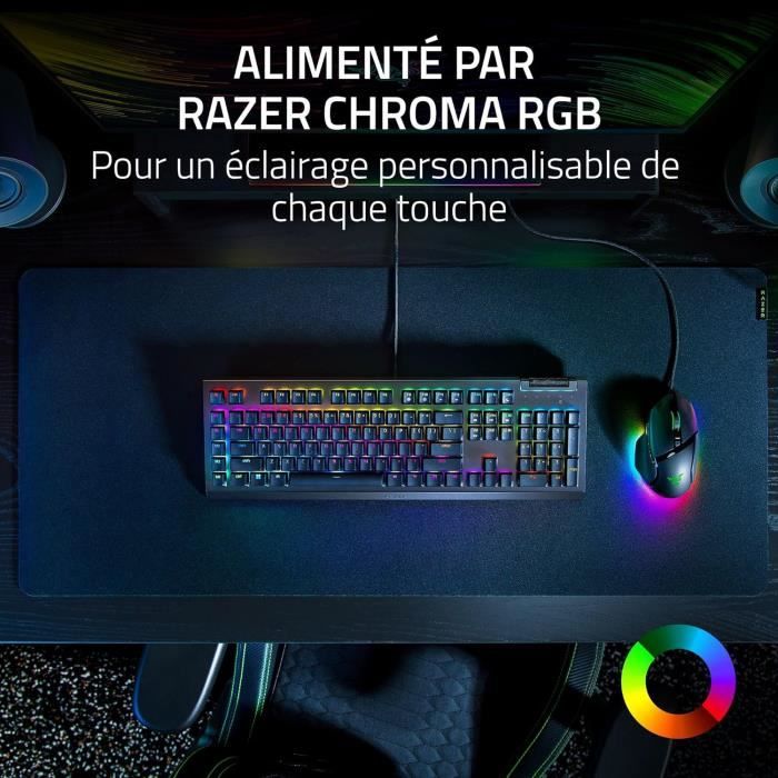 Clavier gaming mécanique - RAZER - BlackWidow V4 X - Switches Verts ...