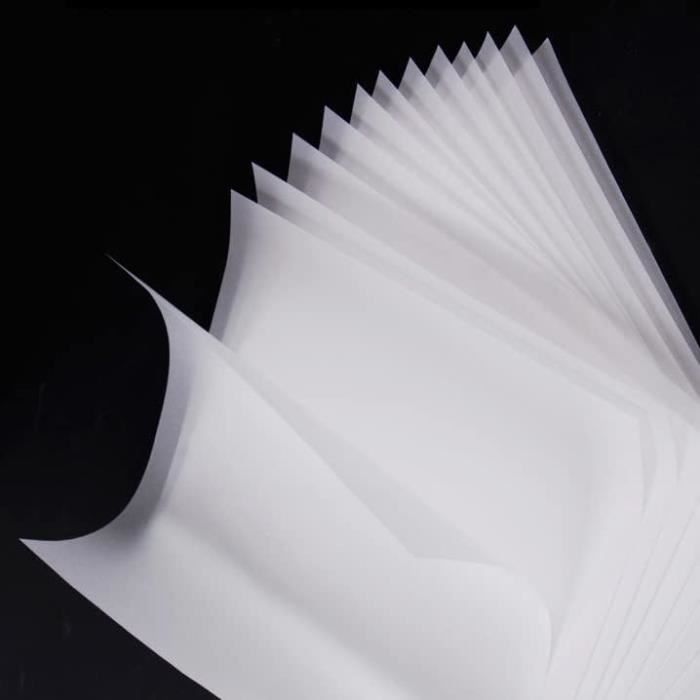50 PCS Papier Calque, A4 Feuille Calque Papier a Patron Couture Feuille ...