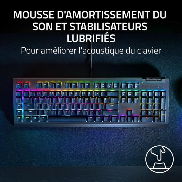 Clavier gaming mécanique - RAZER - BlackWidow V4 X - Switches Verts ...