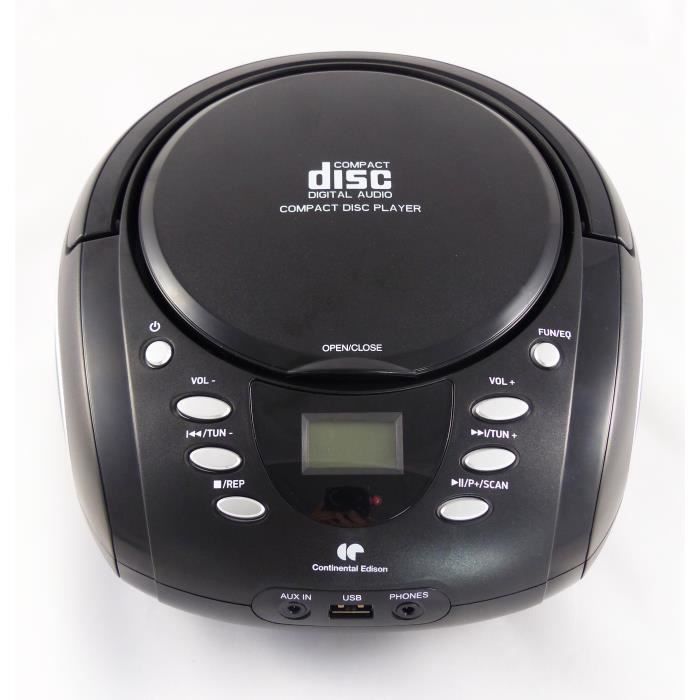 CONTINENTAL EDISON BBOX16B4 Boombox CD USB Radio - Cdiscount TV Son Photo