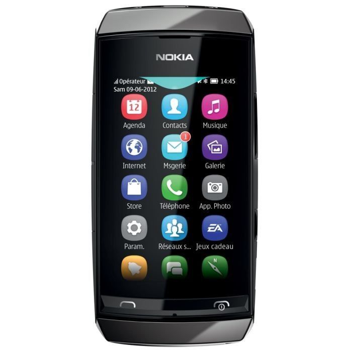 NOKIA ASHA 306 Dark grey - Cdiscount Téléphonie