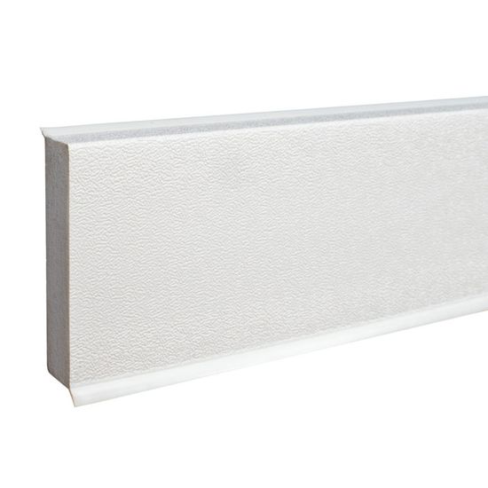 PROVISTON Plinthe en PVC 12 x 60 x 2500 mm Gris Plinthe PVC mousse ...