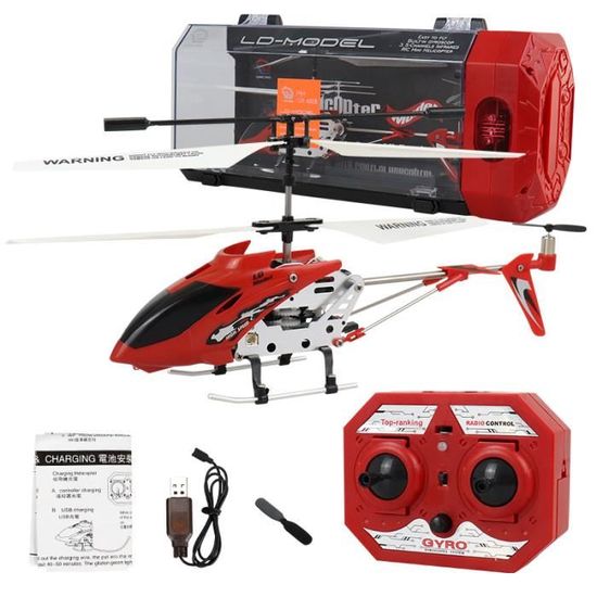 Couleur 3 - Mini Hélicoptère Télécommandé En Alliage, 3.5 Canaux Usb Rc ...